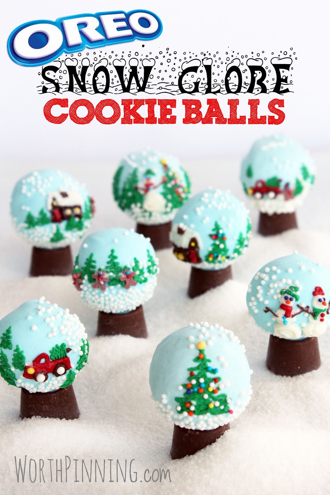 Oreo Snow Globe Cookie Balls