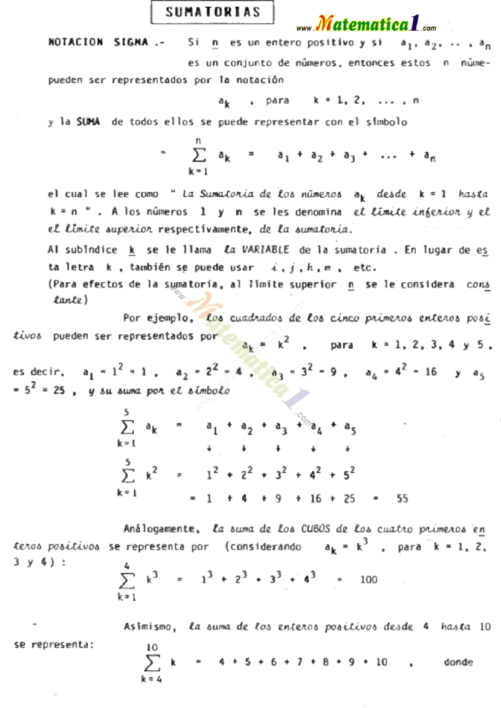 SUMATORIAS EJERCICIOS RESUELTOS , DEMOSTRACIONES PDF