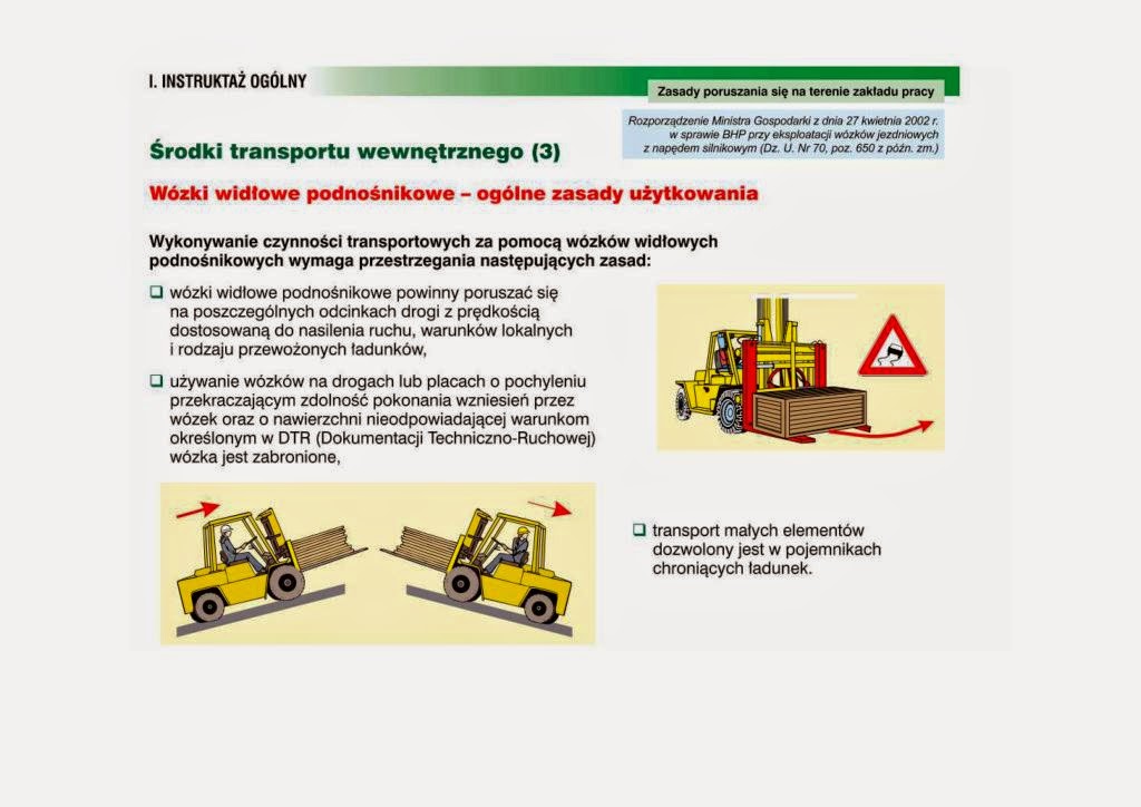 Szkolenie wstępne BHP: 37 Zasady poruszania się po terenie zakładu