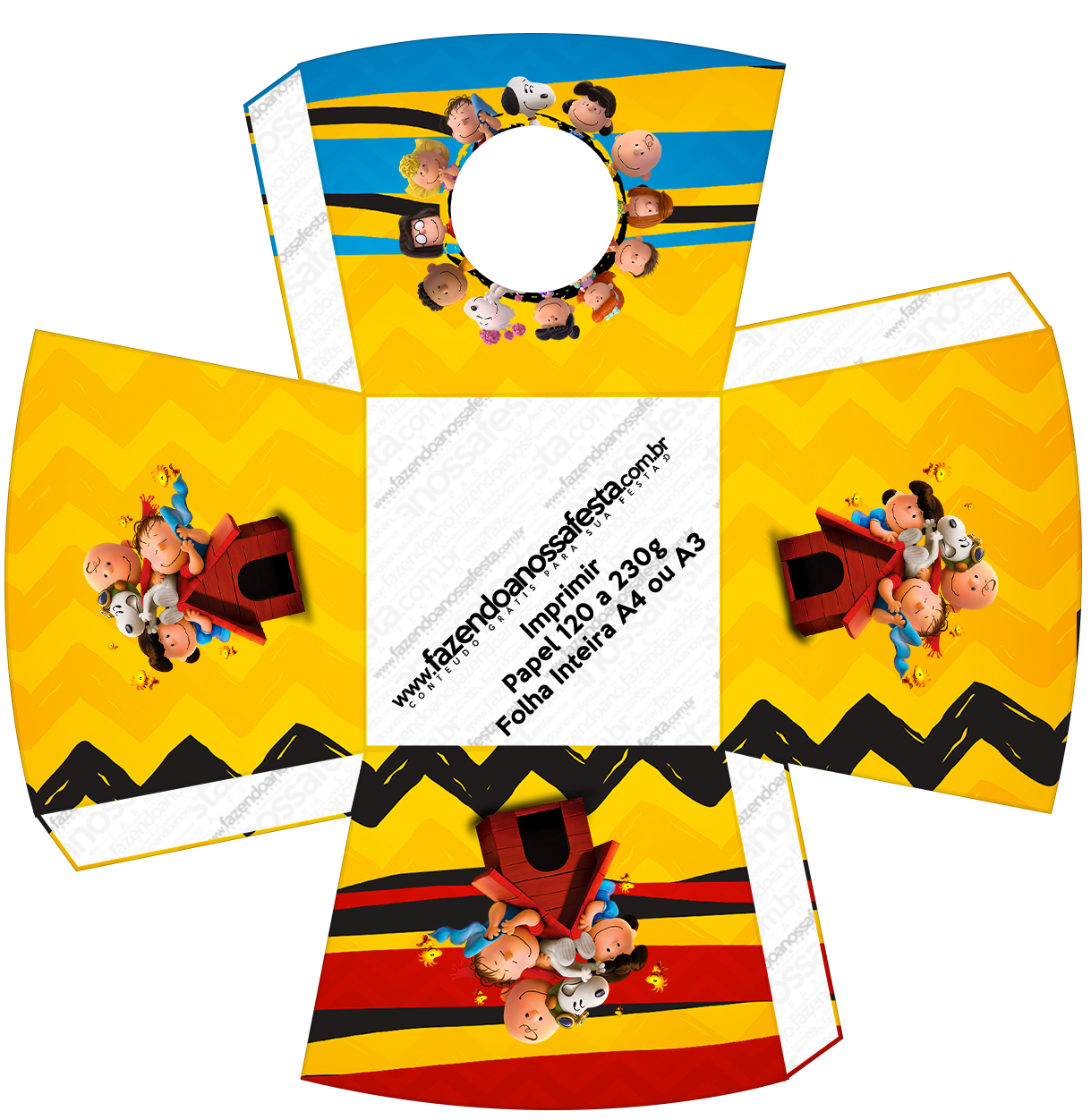 Charlie Brown and Snoopy: Free Printable Boxes. - Oh My Fiesta! in english