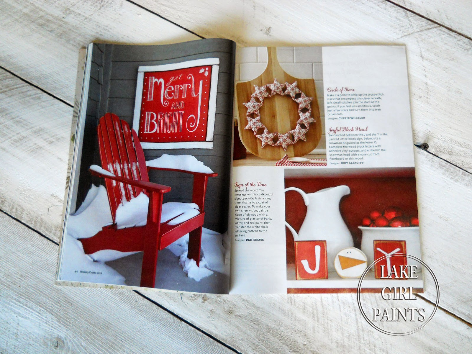 Lake Girl Paints: Holiday Crafts Magazine Feature
