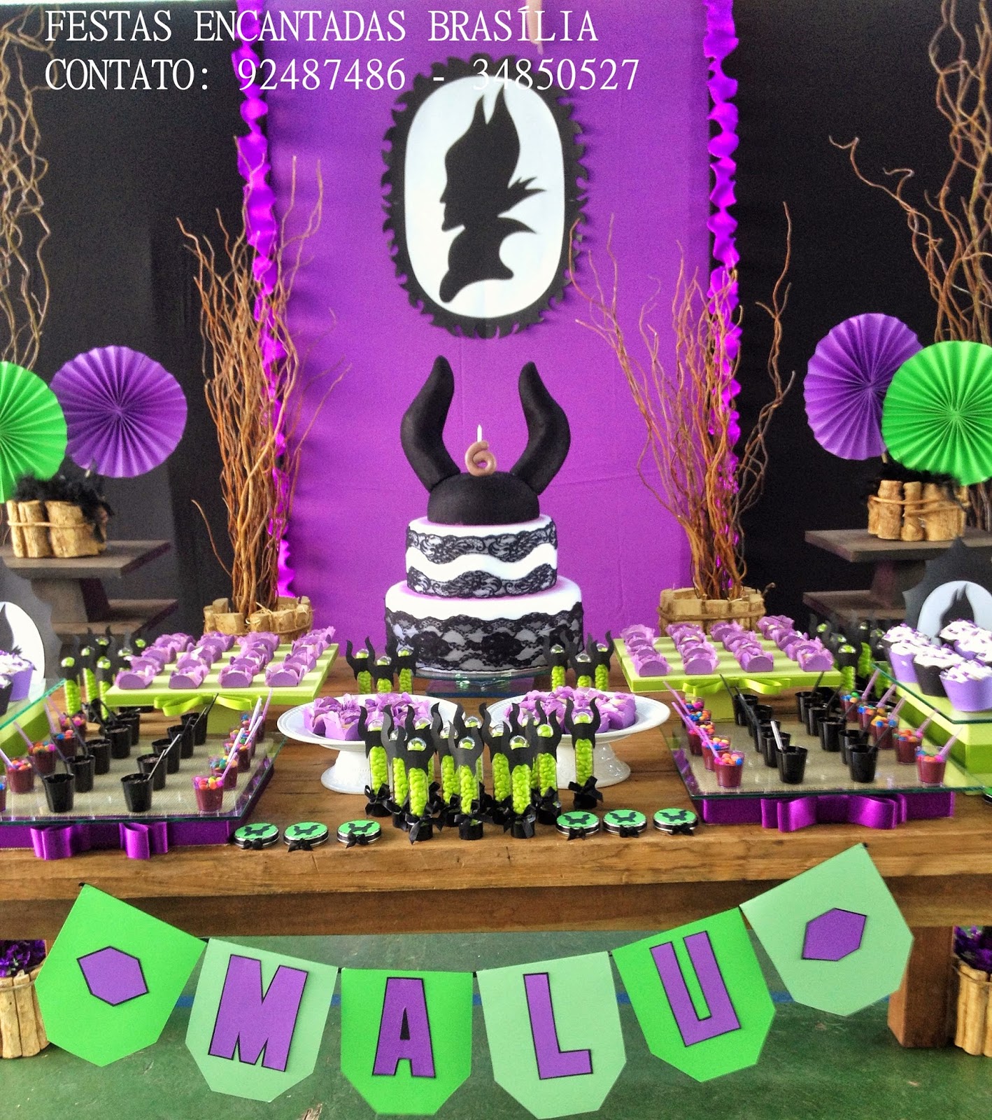 Festas Encantadas Brasília : Malevola para Malu!!