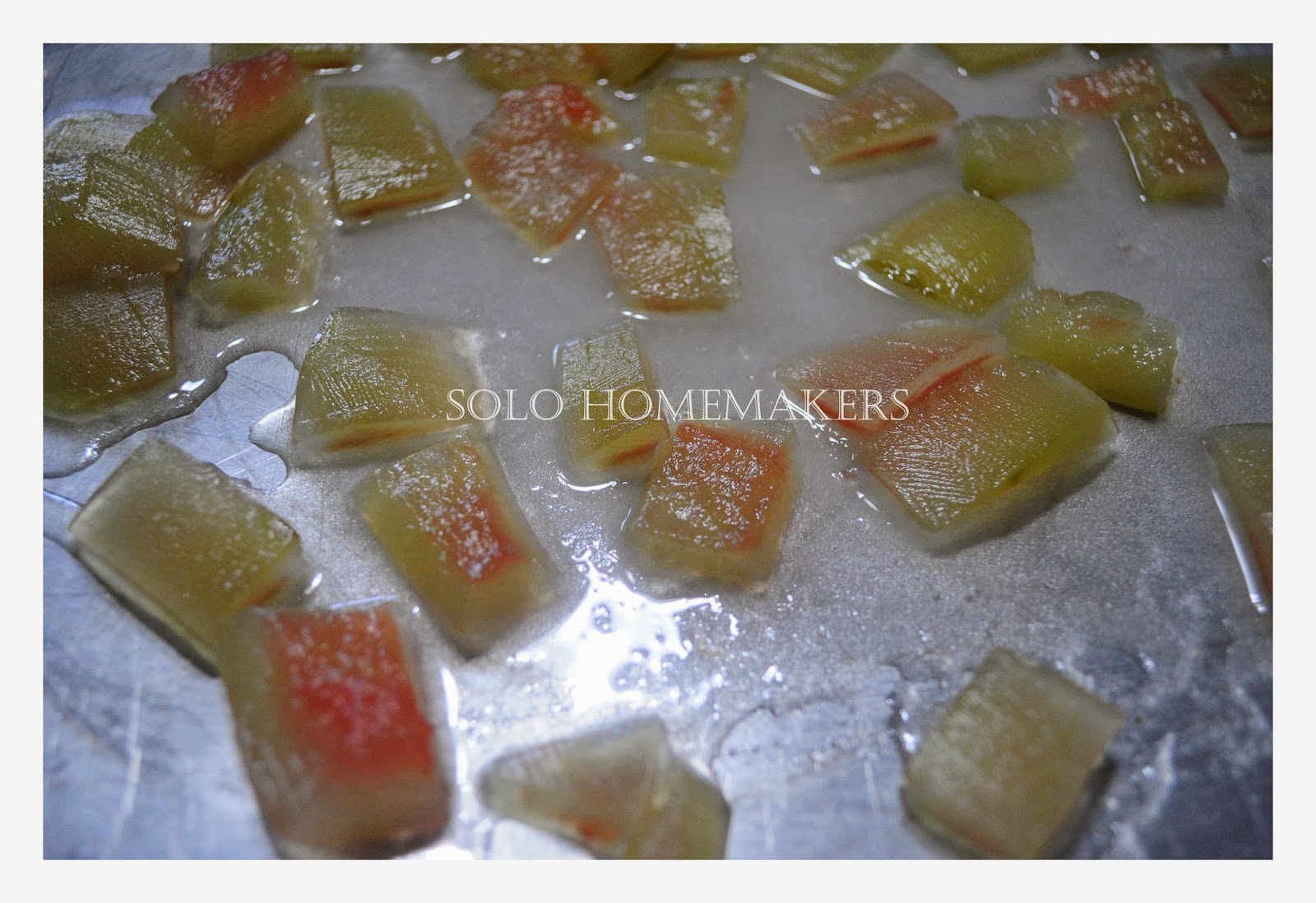 The Solo Homemakers: Watermelon Rind Candy
