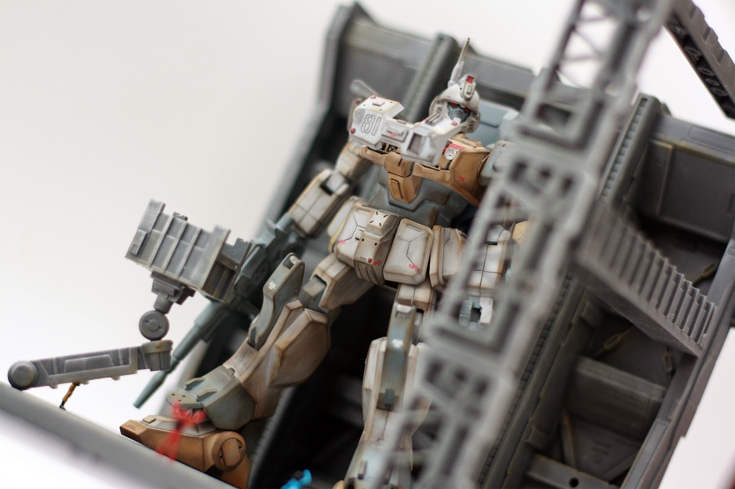 Custom Build: HGUC 1/144 Gundam EZ-8 "EZ-8 B.U.I.L.D." with Diorama