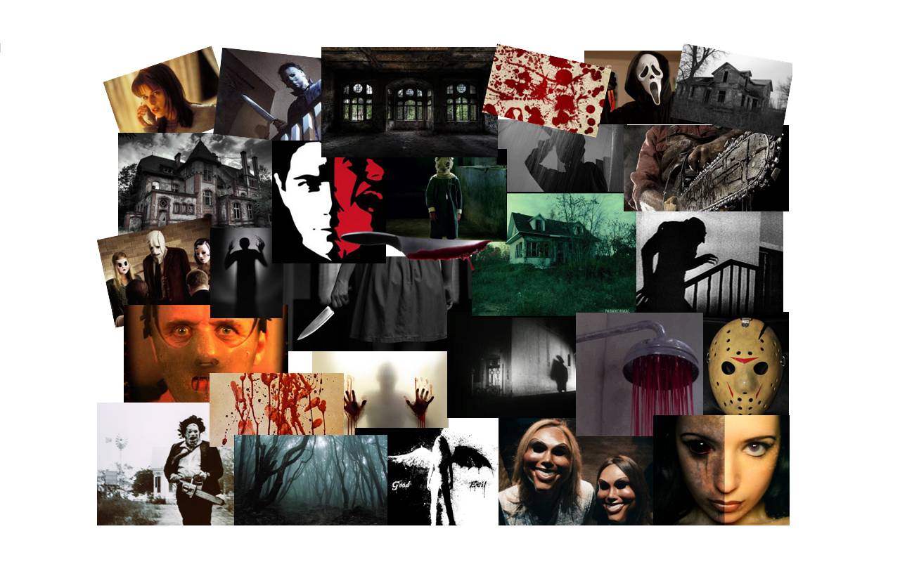 Annabel Briggs: Collage of Horror Iconography