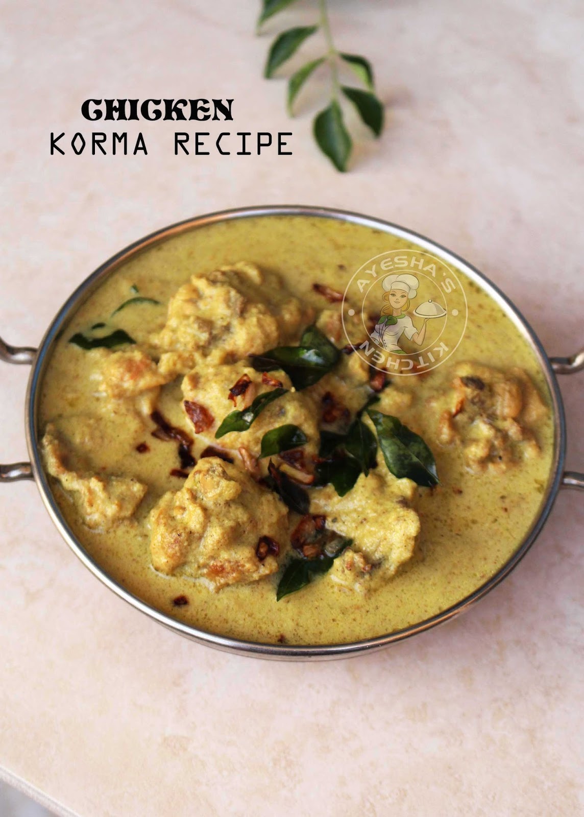 CHICKEN RECIPES - CHICKEN KORMA