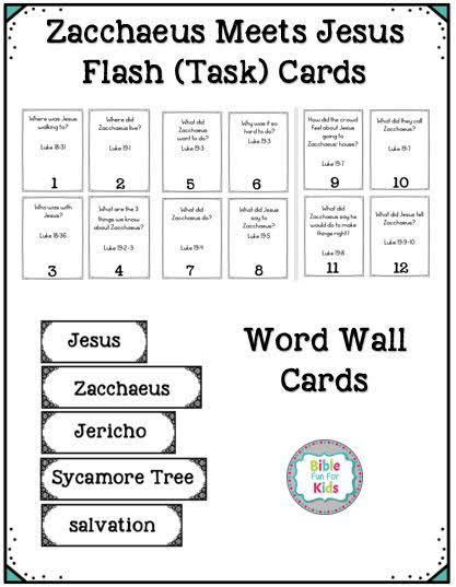 Zacchaeus Meets Jesus | Bible Fun For Kids