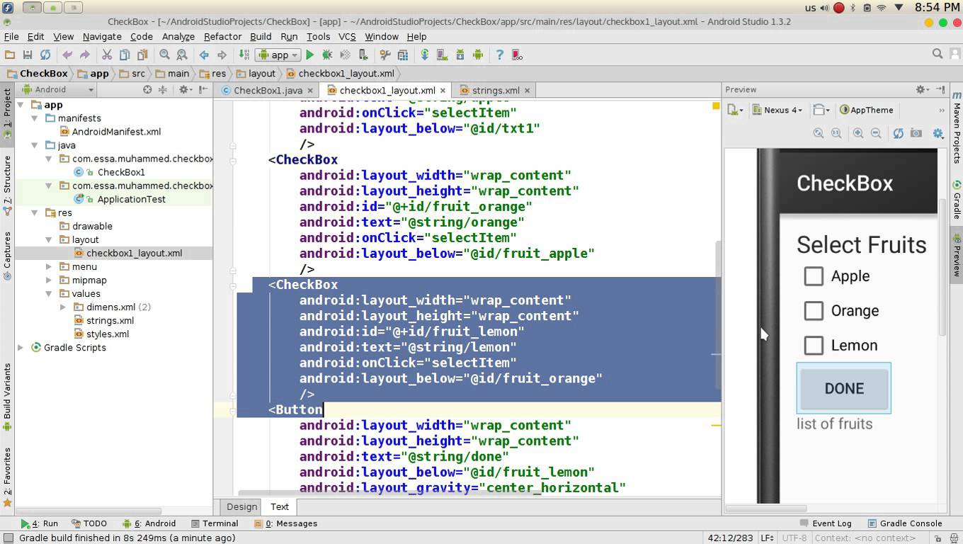 56 Android Studio CheckBox | كورسات بالعربي 56 Android Studio CheckBox | كورسات بالعربي