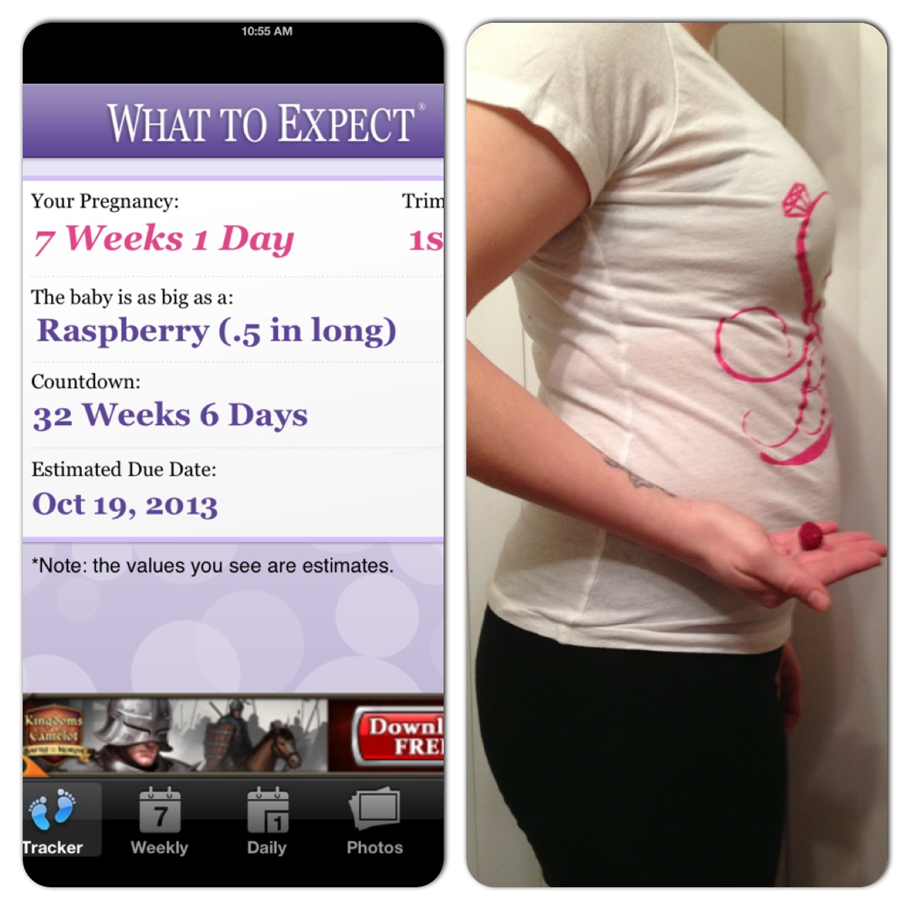 A roller coaster ride to parenthood: 9 WEEKS!