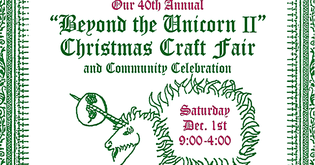 Springfield Vermont News: 40th Annual 'Beyond the Unicorn' Christmas ...