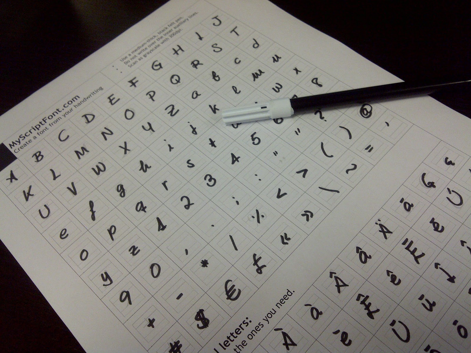 Cómo crear una fuente a partir de tu propia caligrafía