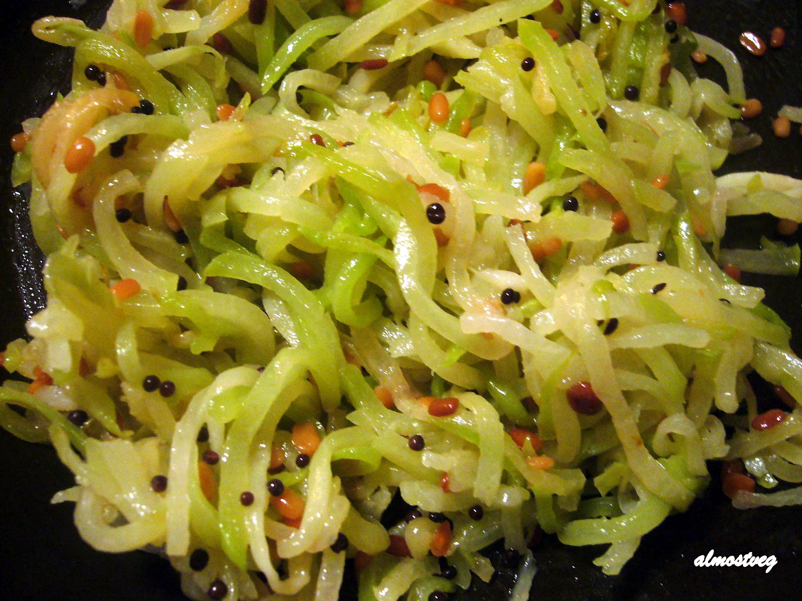 Stir fried Chayote (Chow Chow - Poriyal)