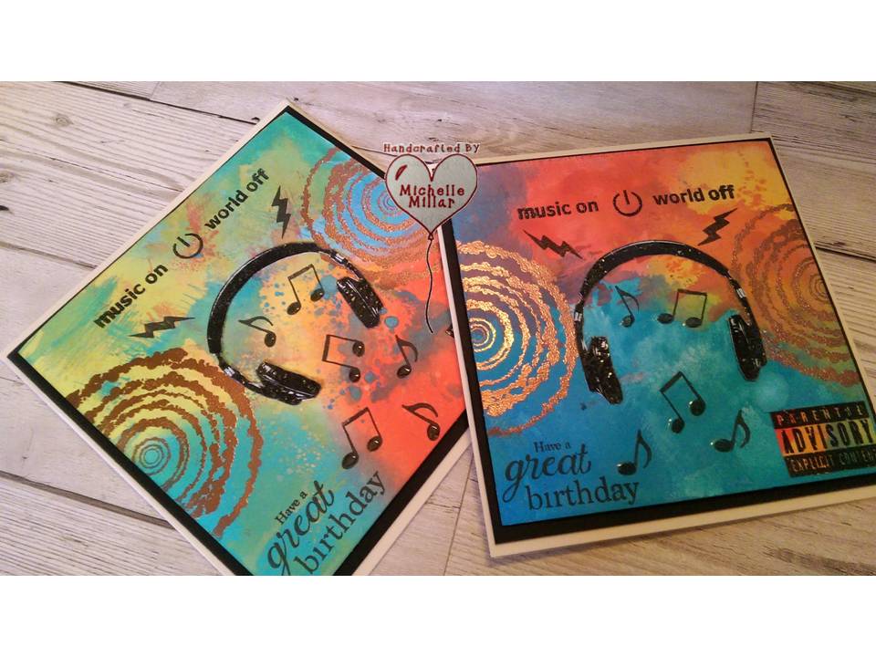 Shine Bright and Create: Music lovers birthday card