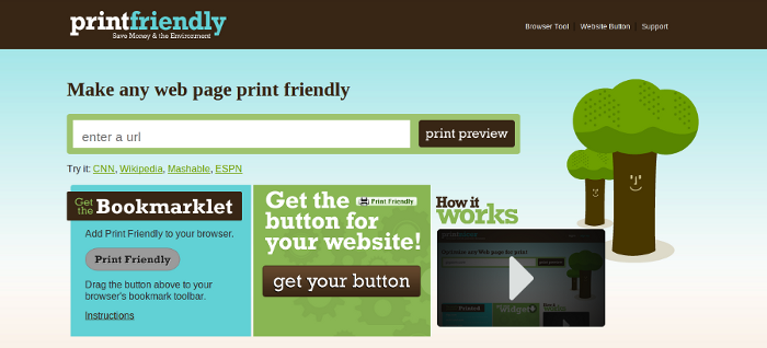 Splendour eye: Print Friendly - Easy way to convert web pages into pdf