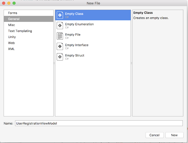 Now open UserRegistrationViewModel.cs file and below code: