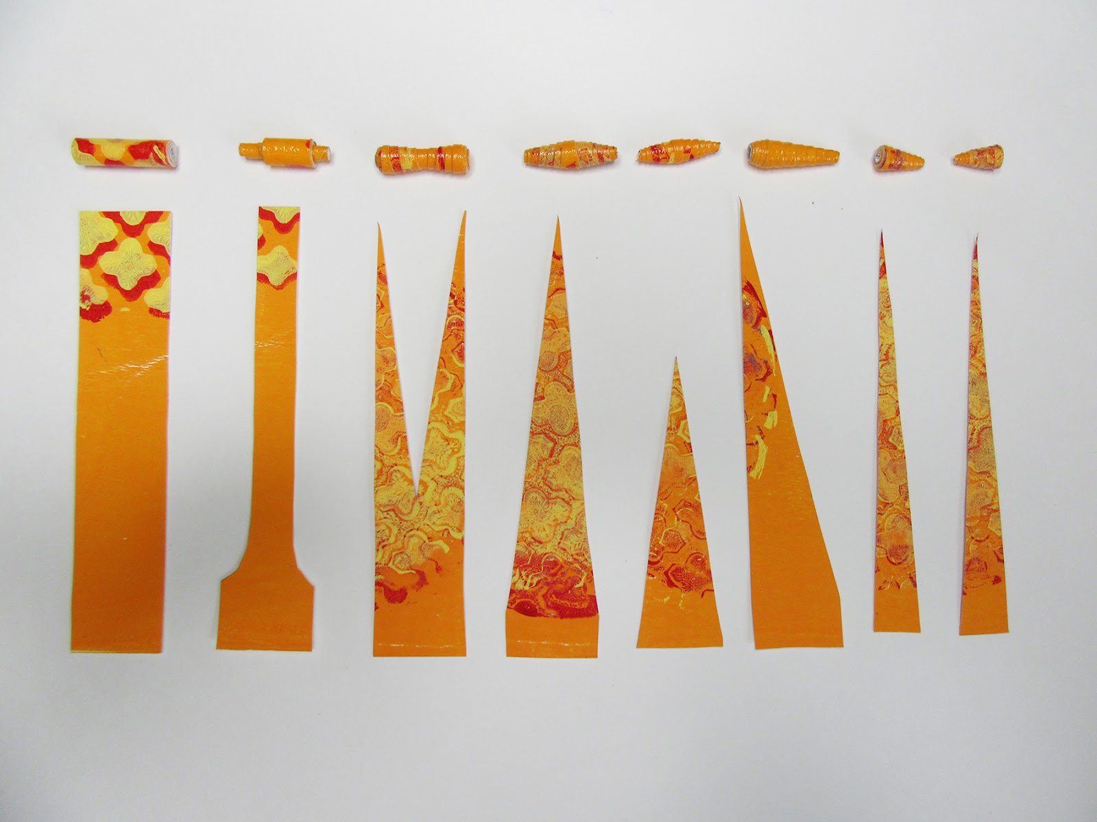 Printing With Gelli Arts® Wearable Art Paper Beads Made From Gelli® Prints