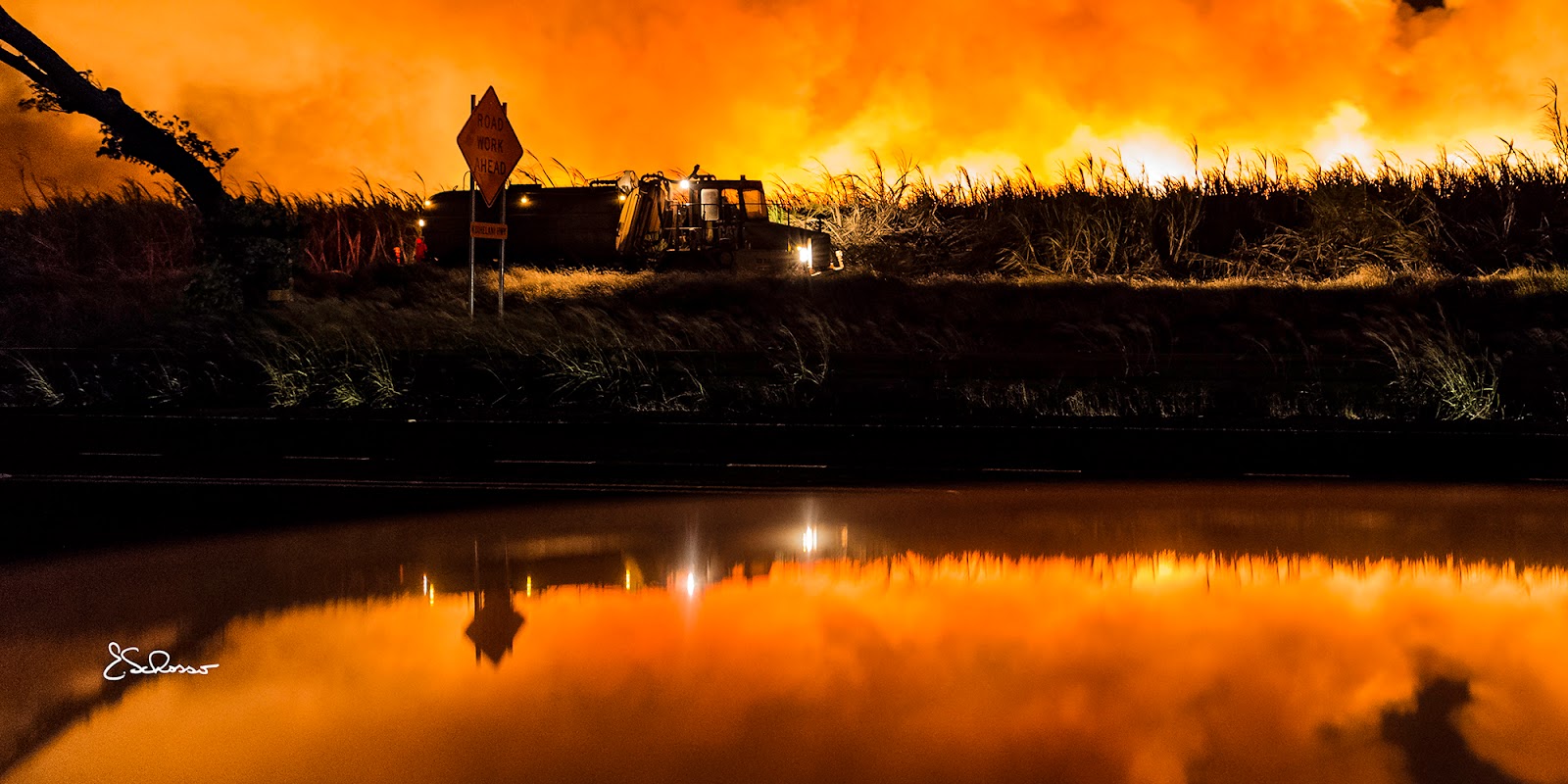 E Schosso Photography: Sugar Cane Burning