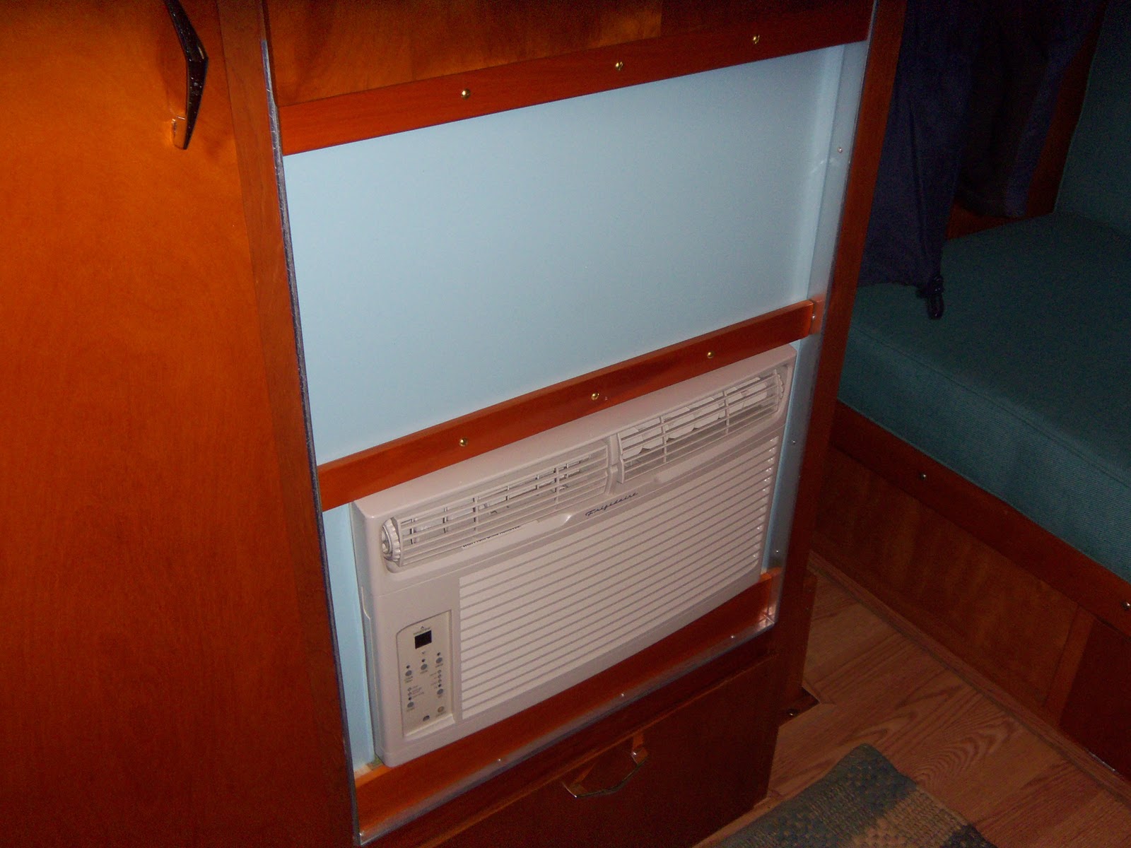 sweet home shasta: Installing a/c: final installation of a/c unit and ...