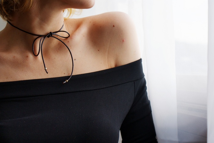DIY WRAPPED STRING CHOKER | Francine's Place