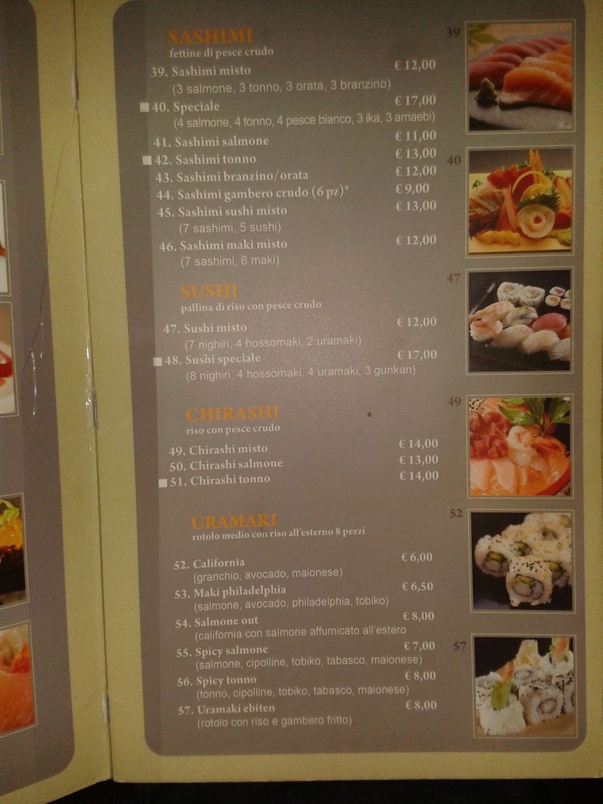 Menu e Prezzi: Ristorante giapponese Kami Sushi a Vigevano - menu per ...