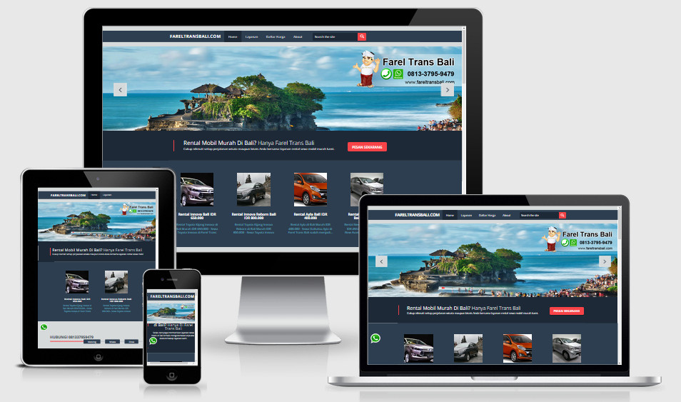 Contoh Website Rental Mobil - Portopolio - Jasa Membuat Website Rental ...