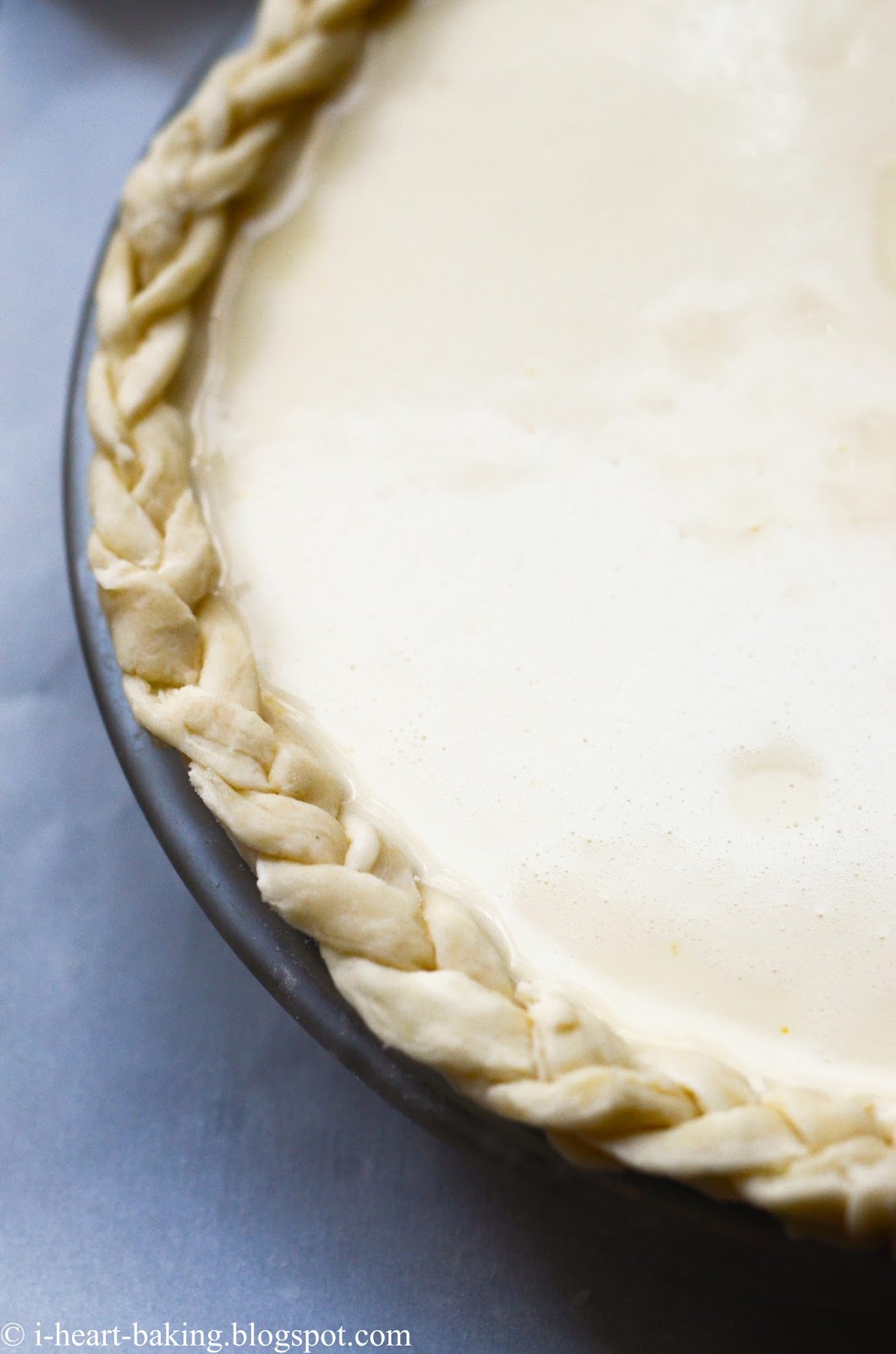 i heart baking!: braided crust custard pie
