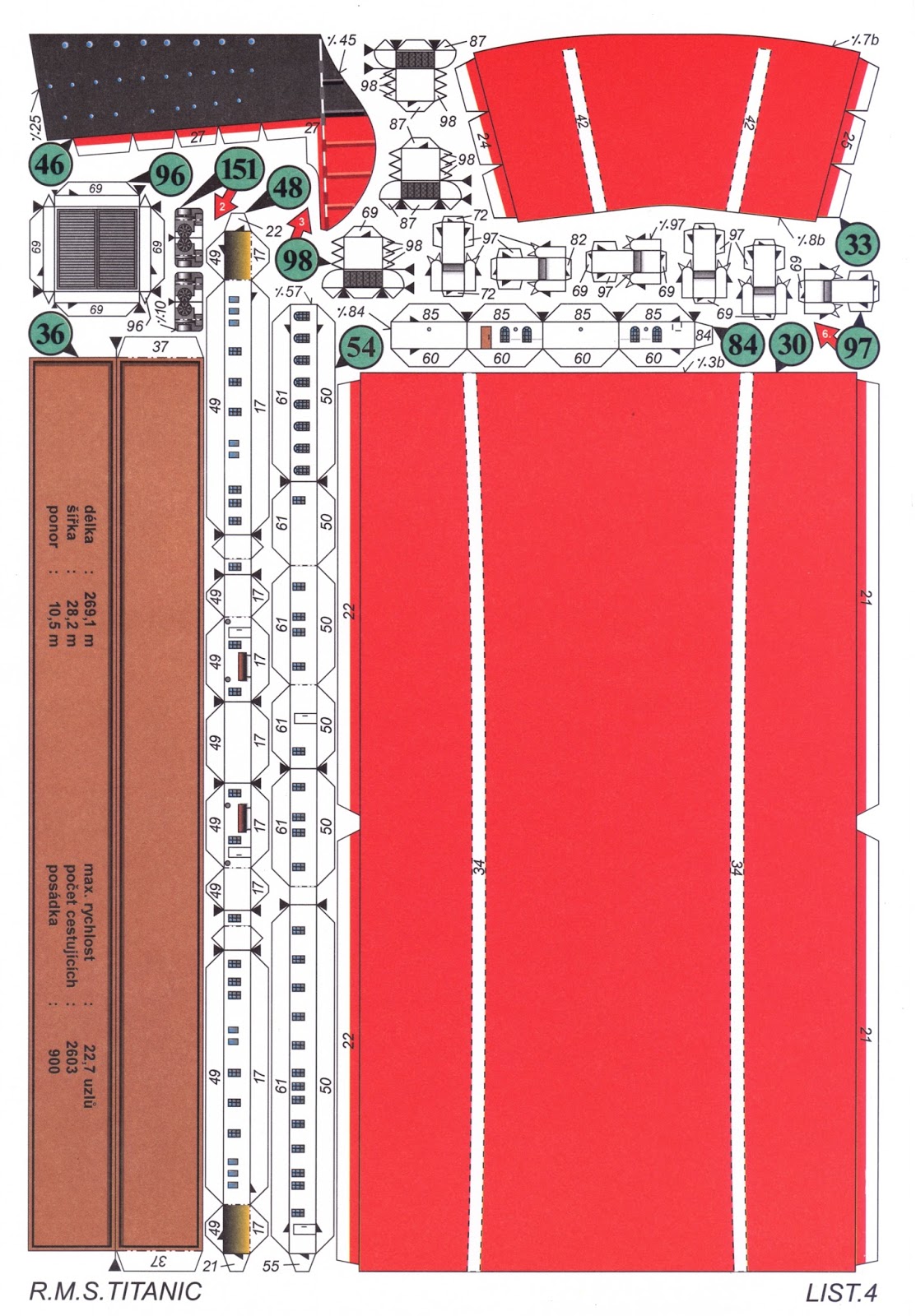 Paper Model Kapal Perang: RMS TITANIC