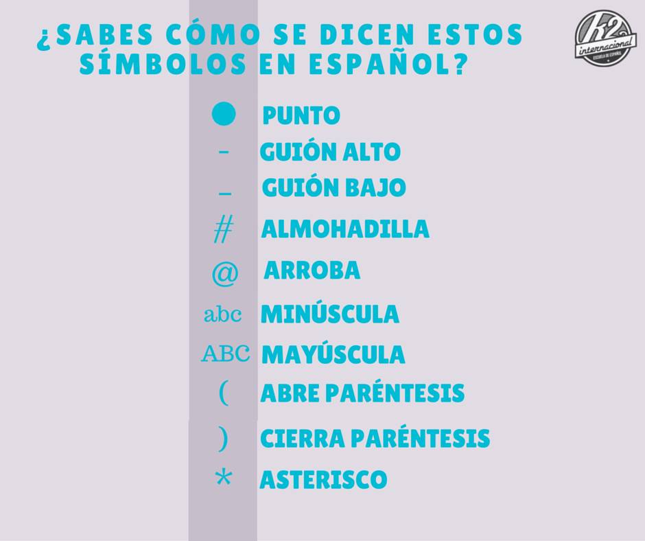 ¡Qué viva el español!: Algunos símbolos