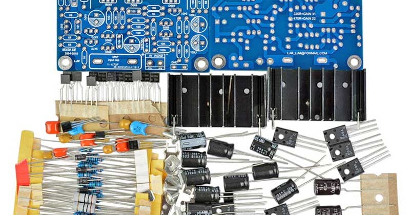 Diy Kit MX50 SE 2x100W Dual Channels Audio Power Amplifiers Board Kits ...