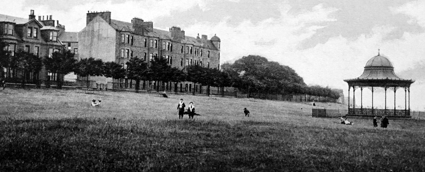 Tour Scotland: Old Photograph Bandstand Magdalen Green Dundee Scotland