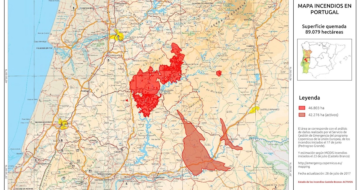 Mapa Incendios Portugal | Mapa