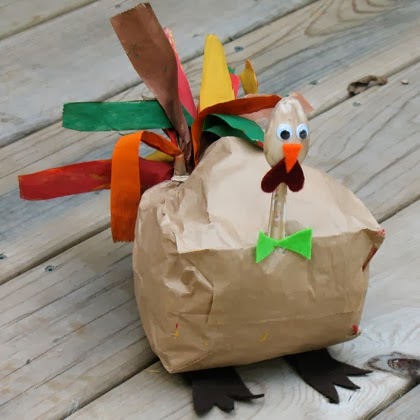 Paper Bag Turkey | Munchkins and Mayhem