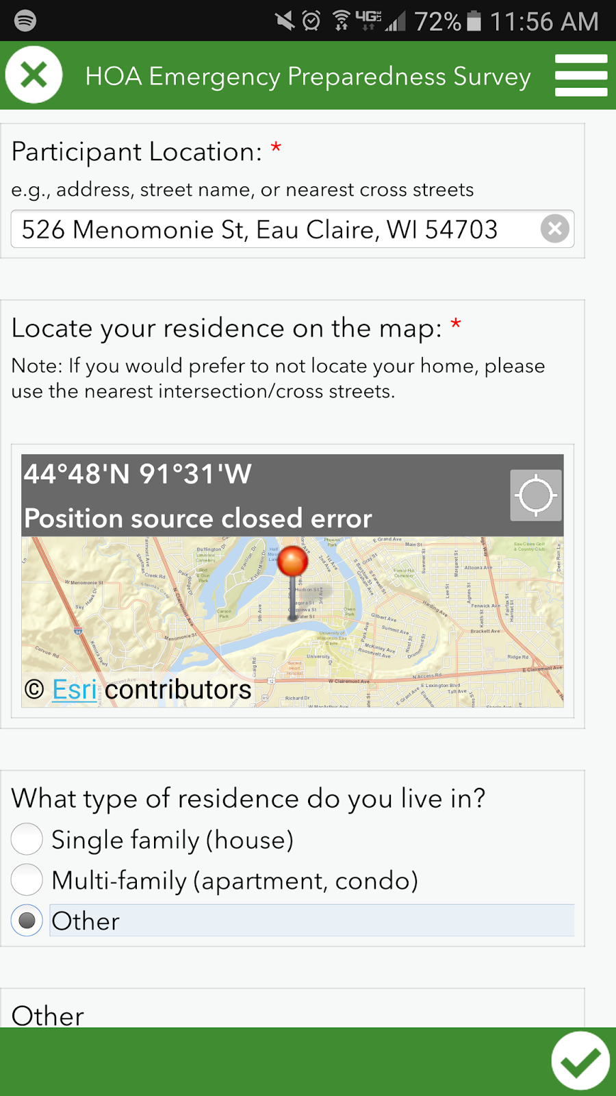 Geography 336: Geospatial Field Methods: Exercise 5: Using Survey 123 ...