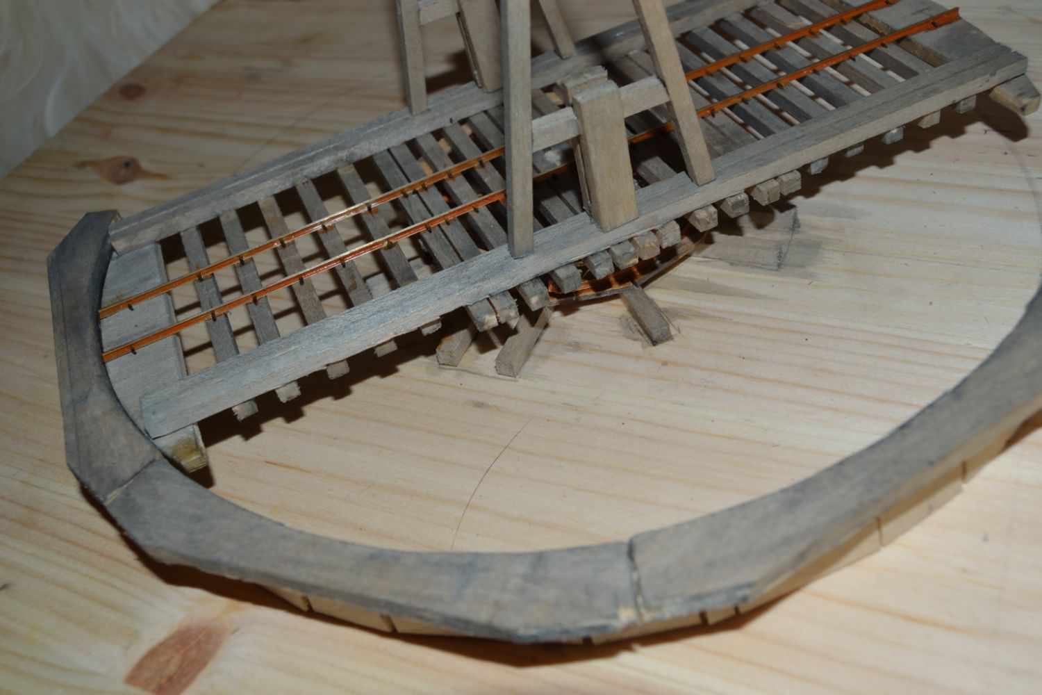 Steven's Valley RR: Scratchbuilt On30 turntable (7)