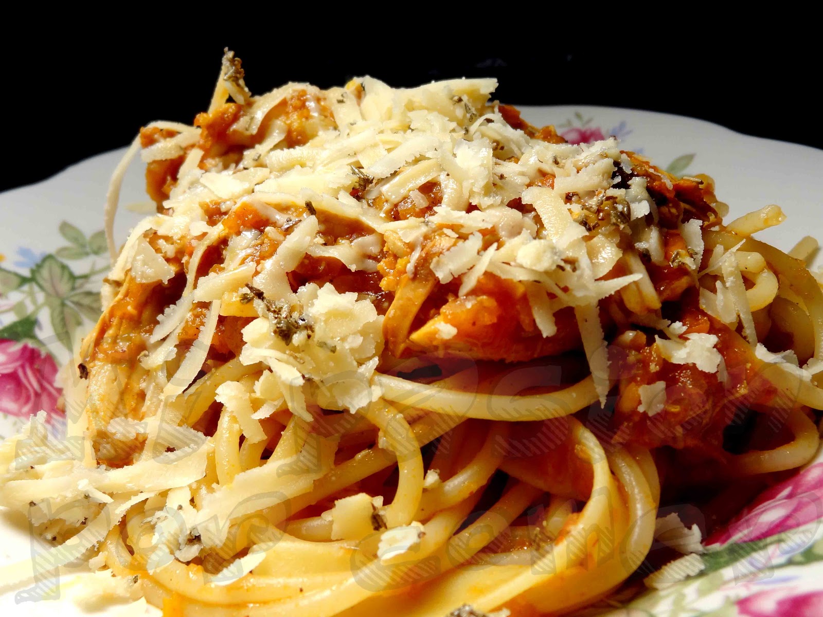 mi pasión por comer: Receta: Tallarín con pollo