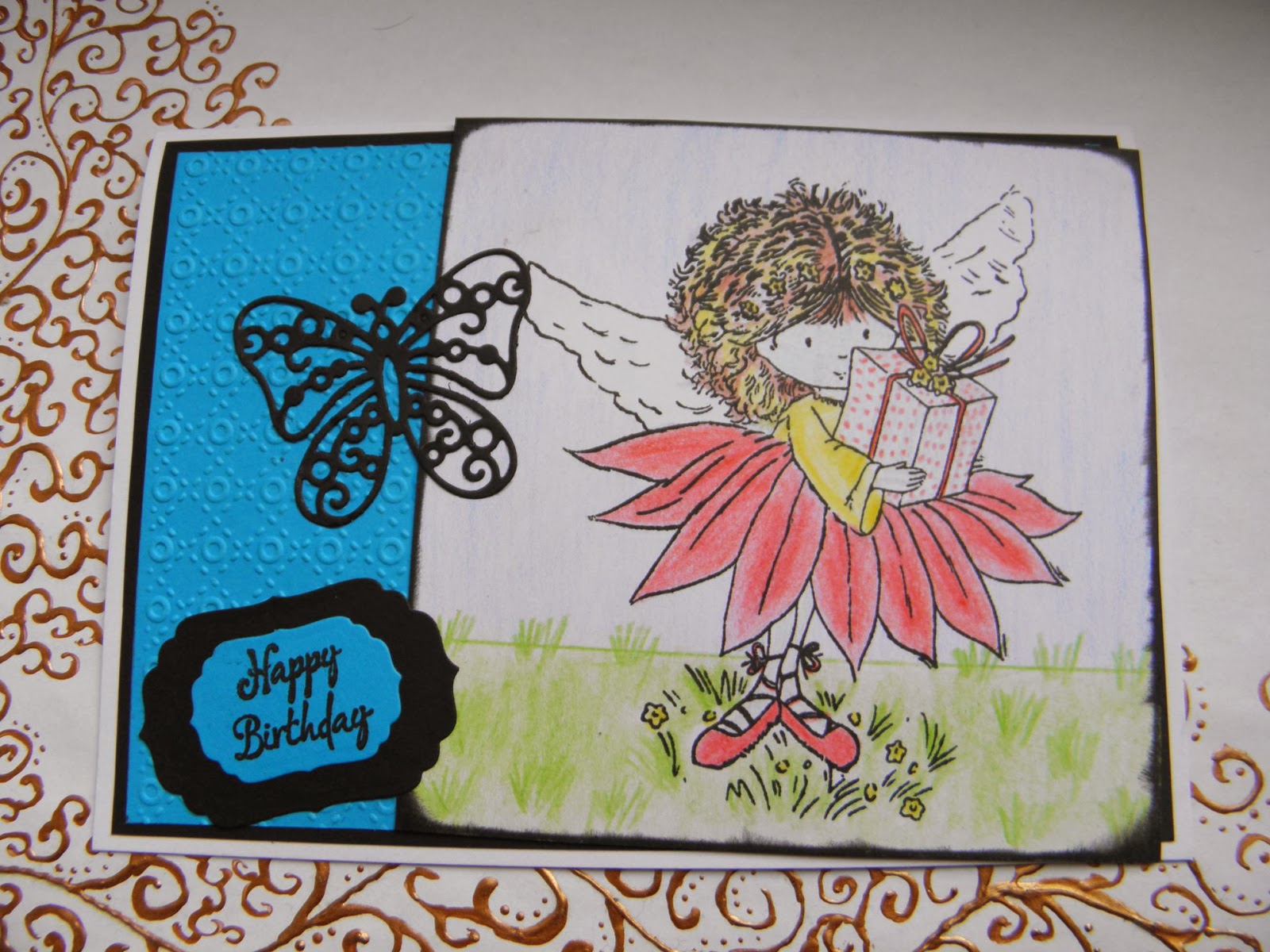 Quilling Lady: Colourful elf wishing you Happy Birthday