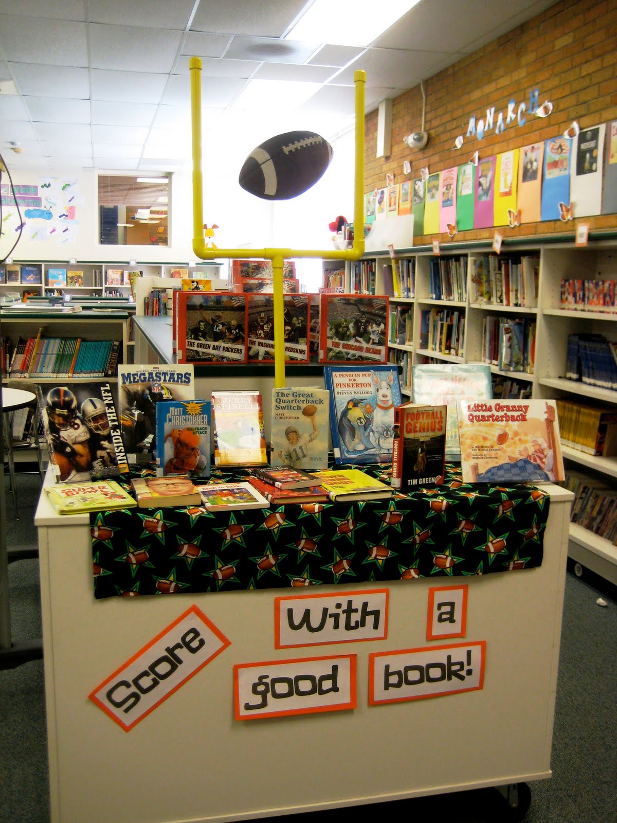 Library Displays: Score with a Good Book