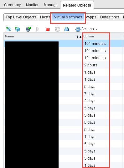 How to Check Up Time of ESXi Host or Virtual Machine from vCenter Server