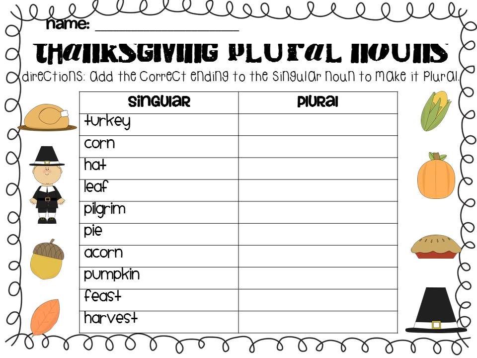 For the Love of First Grade: It's Thanksgiving on TPT!