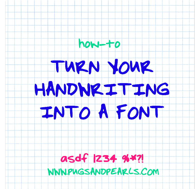 Turn Your Handwriting Into A Font!