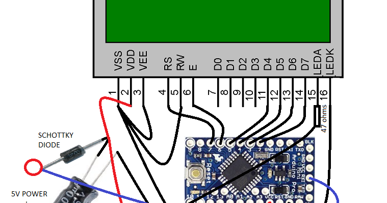 Electronics The King of Hobbies!: 16 x 2 LCD controlled via power line