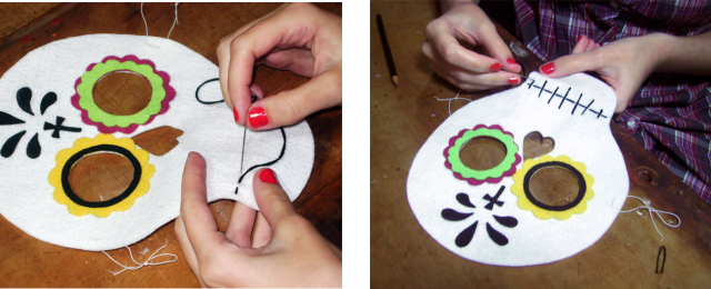 Cómo hacer una máscara de calavera de día de muertos ~ lodijoella
