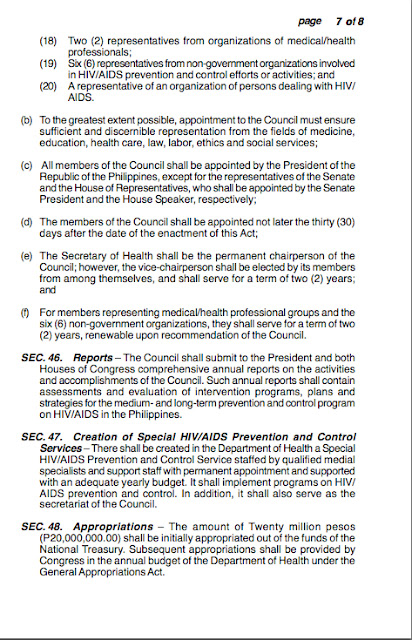 RA 8504: Philippine AIDS Prevention and Control Act of 1998 ~ Living ...