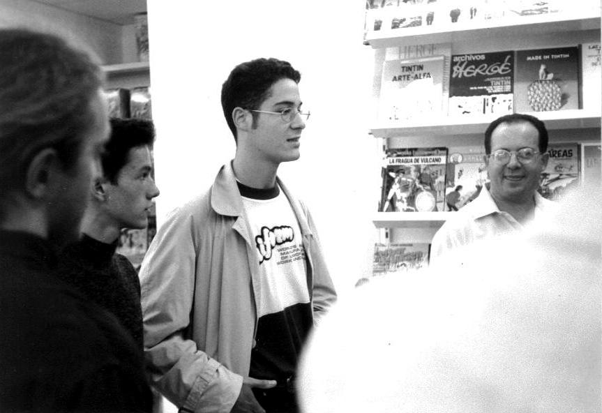 .: JORGE RIERA PRESENTANDO "SUEÑOS" EN LA LIBRERÍA IMÁGENES (1994)