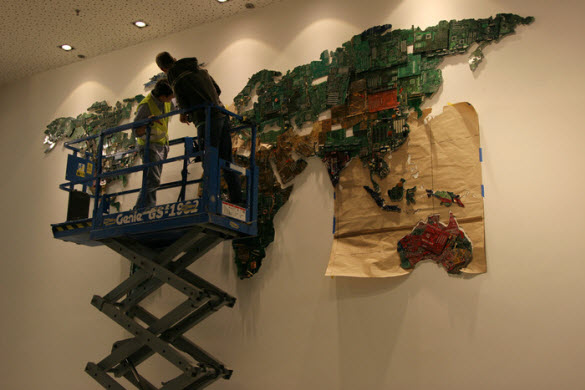 Amazing Map Art by Susan Stockwell from England