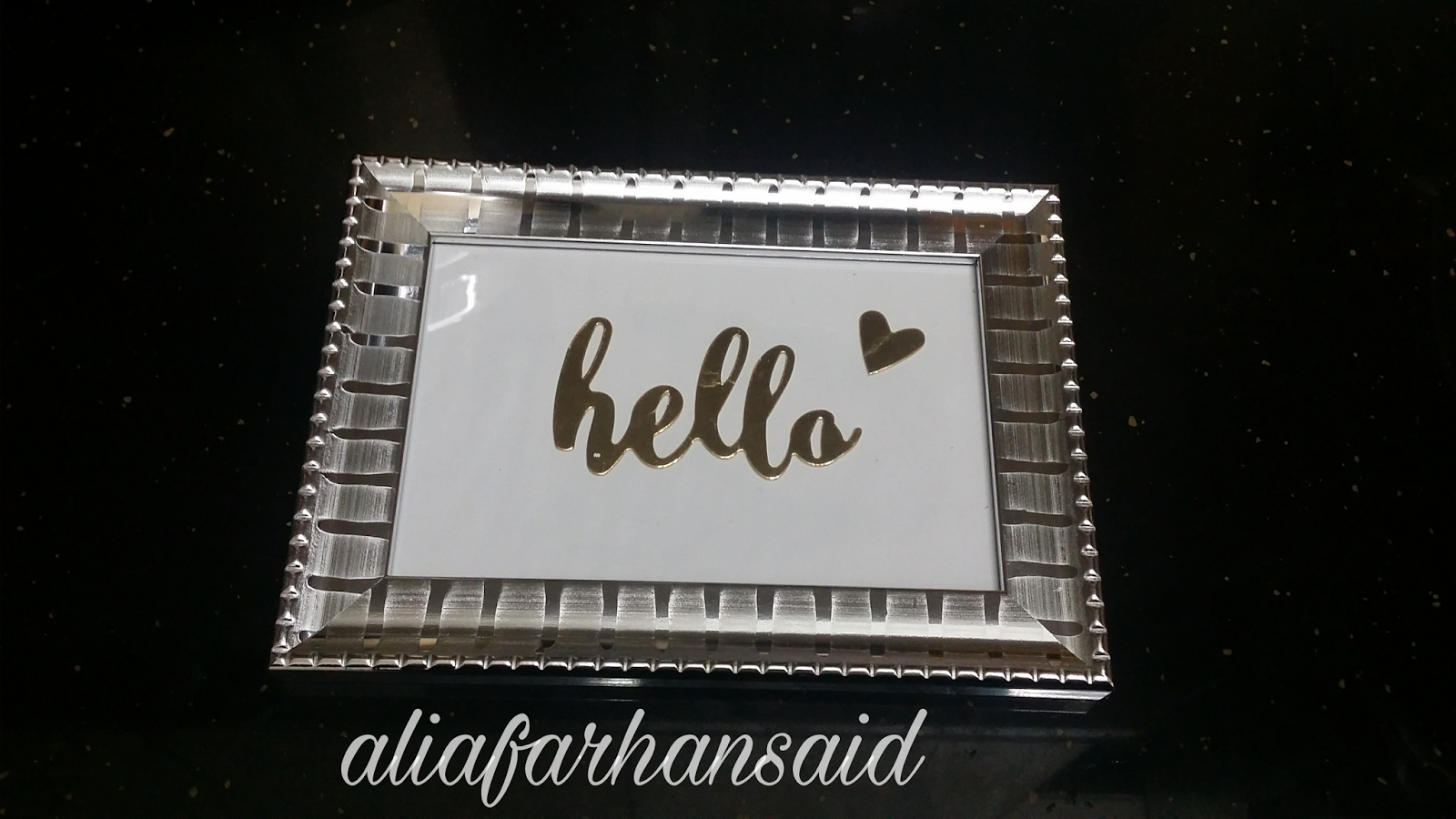 DIY : Frame Wording Cantik! | ALIA FARHAN