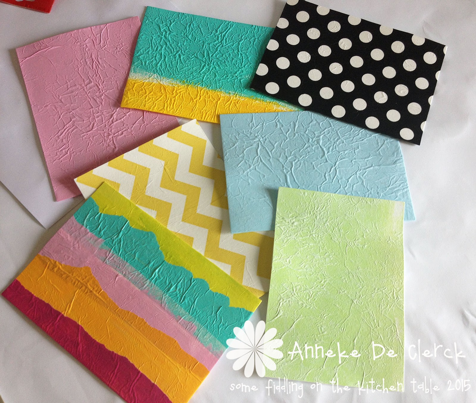 Some fiddling on the kitchen table: Tissue Paper & Die Cuts #1