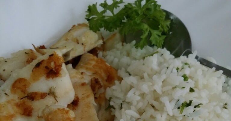 Luvswesavory: Parsley Lime Rice with Mixed Herb Fish Fillets