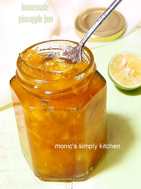 Homemade Pineapple Jam (Selai Nanas) - Monic's Simply Kitchen