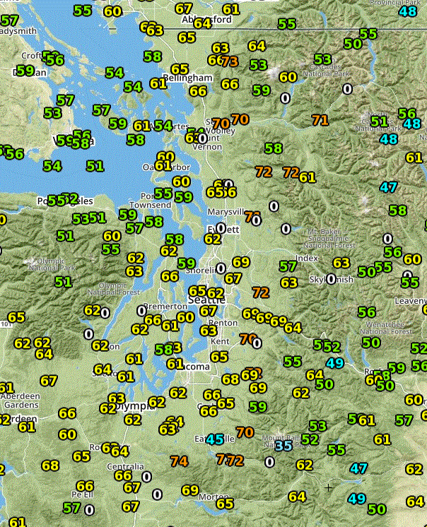 Cliff Mass Weather Blog: Hot Cascade Foothills